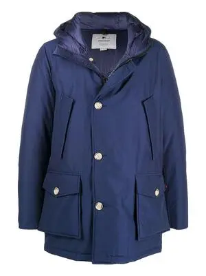 Woolrich Hooded Parka Coat - Blue