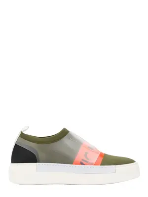VIC MATIE Logo Strap Sock Sneakers - Green