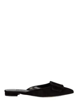 MANOLO BLAHNIK Manolo Blahnik Maysale 10 Suede Mule