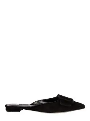 MANOLO BLAHNIK Manolo Blahnik Maysale 10 Suede Mule