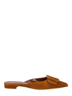 MANOLO BLAHNIK Manolo Blahnik Maysale 10 Suede Mule