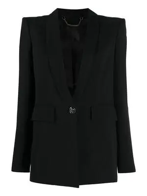 Philipp Plein One-button Blazer - Black