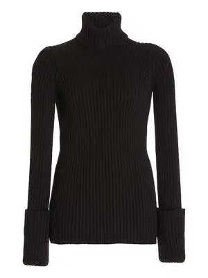Bottega Veneta Ribbed-knit Wool Turtleneck Sweater - Brown