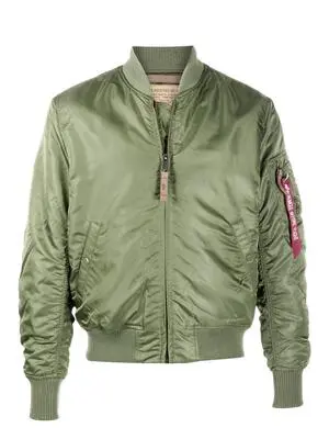 Alpha Industries Ma-1 Rib-trimmed Bomber Jacket - Green