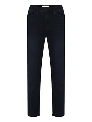 FRAME Cropped Straight-leg Jeans - Blue
