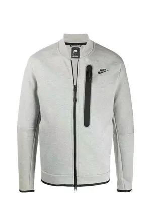 Nike Logo Zipped Sweatshirt - Grey