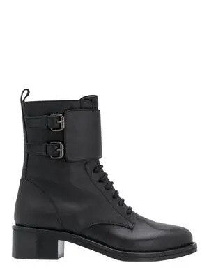 LE SILLA Jessi Lace-Up Leather Boots