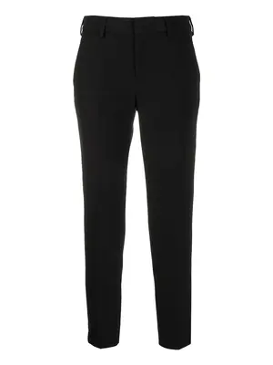 PT TORINO Slim-fit Cropped Trousers - Black