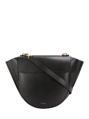 WANDLER Hortensia Leather Tote Bag - Black