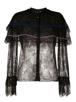 Emilio Pucci Lace Blouse - Black
