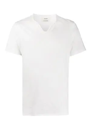 Zadig&Voltaire Monastir Henley-neck T-shirt - White