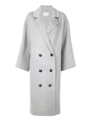 Loulou De Saison Borneo Oversized Coat - Grey
