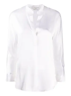 VINCE Vince. Open Neck Blouse