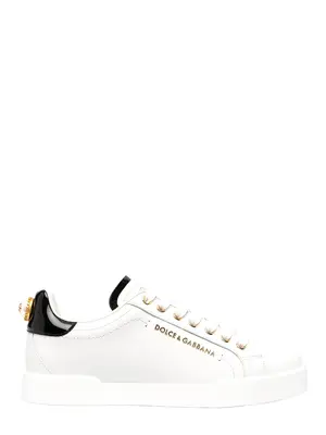 Dolce & Gabbana Logo-embellished Low-top Sneakers - White