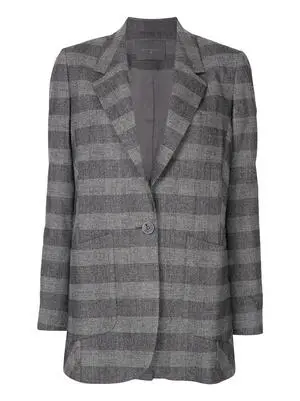 Lorena Antoniazzi Prince Of Wales Check Blazer - Grey