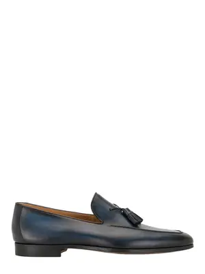 Magnanni Tasselled Leather Loafers - Blue