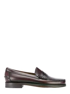 SEBAGO Polished Leather Loafers - Brown
