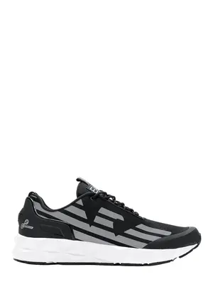 Emporio Armani Logo-print Low-top Sneakers - Black