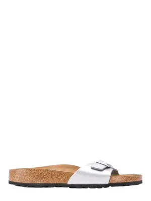 BIRKENSTOCK Madrid Oiled Sandals - Silver