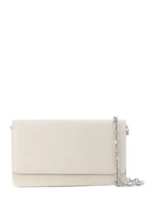 MAISON MARGIELA Four-stitch Leather Wallet-on-chain - White