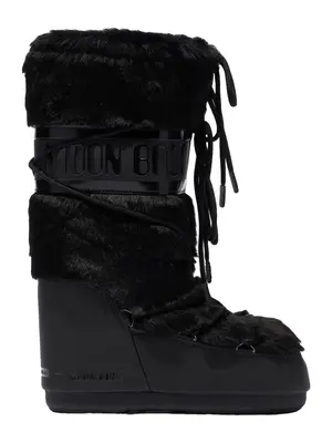 Moon Boot Icon Faux-fur Snow Boots - Black