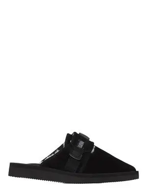 Suicoke Zavo Shearling-trim Slippers - Black