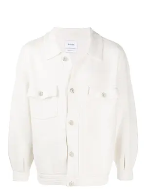 BARRIE Oversized Denim Jacket - White