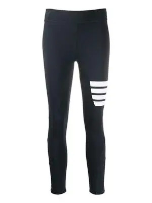 Thom Browne Compression Tights With 4-bar Detail - Grey