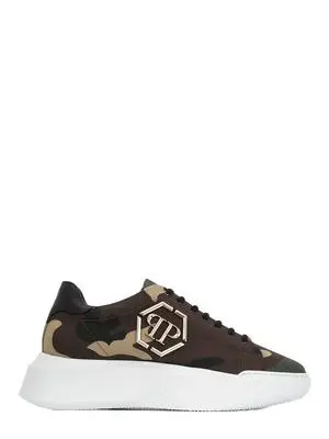 Philipp Plein Godzilla Runner Platform Trainers - Brown
