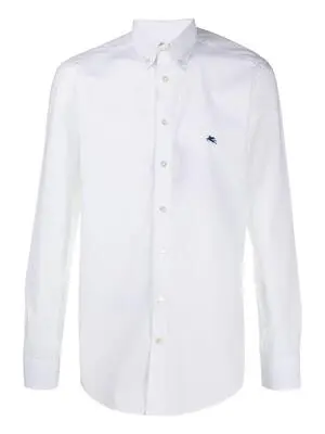 Etro Logo-embroidered Shirt - White