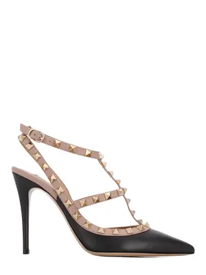 Valentino Garavani Rockstud Leather Pumps - Black