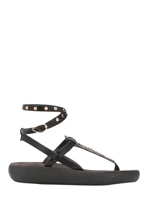 ANCIENT GREEK SANDALS Estianails Studded Sandals - Black