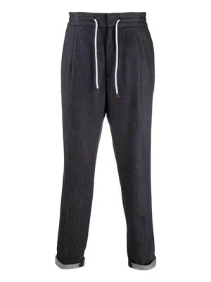 BRUNELLO CUCINELLI Drawstring Straight-leg Trousers