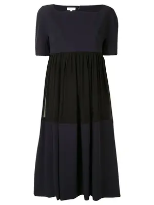 Delpozo Colour-block Midi Dress - Blue