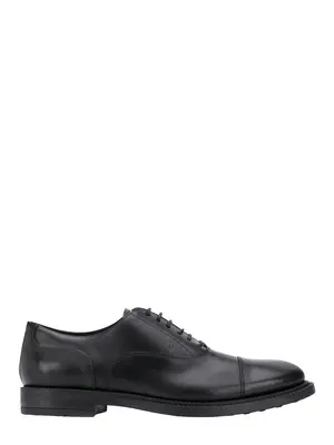 TOD'S Leather Oxford Shoes - Black