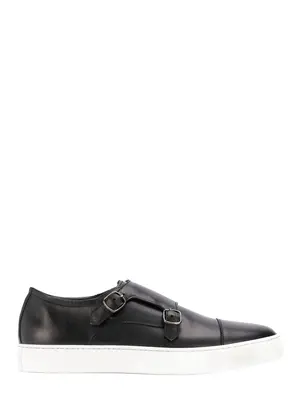 SCAROSSO Fabio Double Buckle Sneakers - Black
