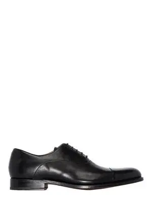 Grenson Bert Leather Oxford Shoes - Black