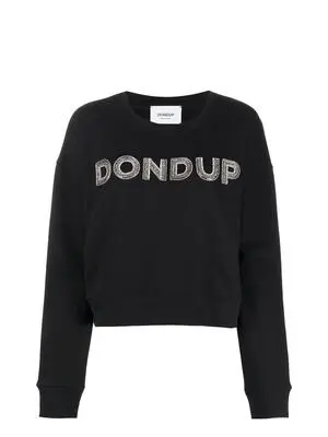 DONDUP Branded Long-sleeve T-shirt - Black