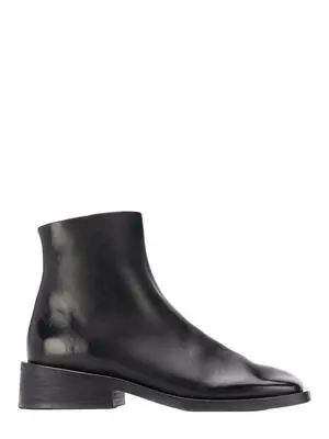 Marsèll Square Toe Ankle Boots - Black