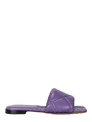 Bottega Veneta Bv Rubber Lido Sandals - Lavender