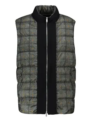 UNDERCOVERISM Checked Padded Vest - Multicoloured