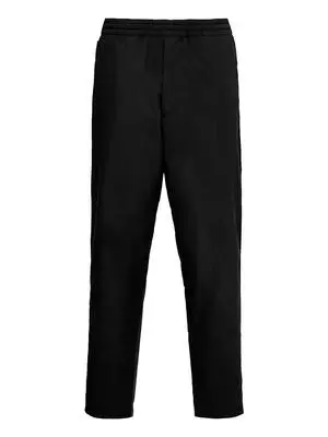 Prada Cropped Poplin Trousers - Black
