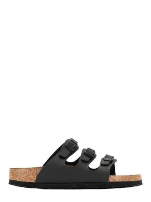 BIRKENSTOCK Florida Three-buckle Sandals - Black