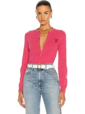 Play Comme Des Garcon Cardigan - Pink