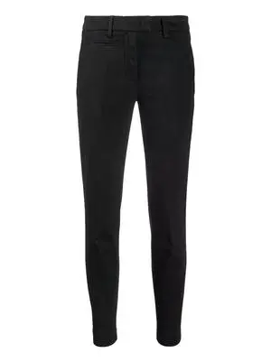 DONDUP Slim-fit Cotton Chinos - Black