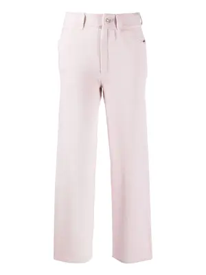 BARRIE High-rise Straight-leg Trousers - Pink