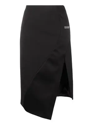 OFF-WHITE OFF-WHITE Asymmetric Hem Logo Print Skirt