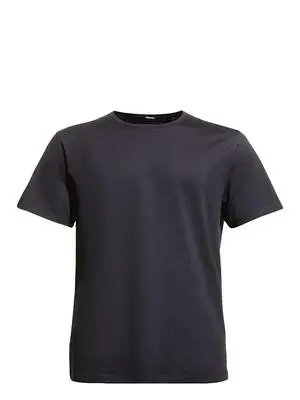 Theory Precise Luxe Cotton Short-sleeve Tee Eclipse
