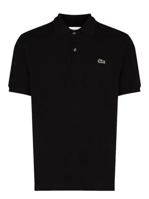 Lacoste Logo-patch Short-sleeve Polo Shirt - Black