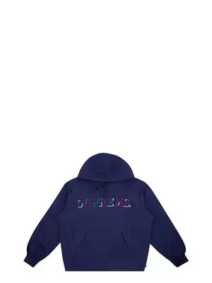 SUPREME Drop Shadow Logo-print Hoodie